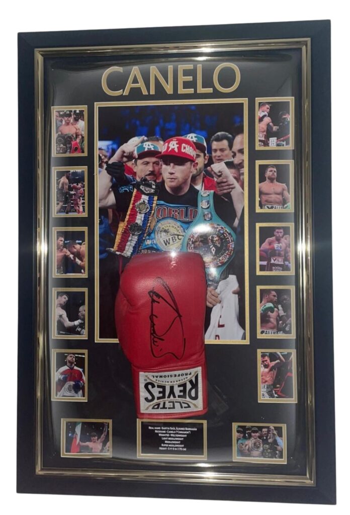 SAUL CANELO ALVAREZ SIGNED BOXING GLOVE – Signed Memorabila Shop