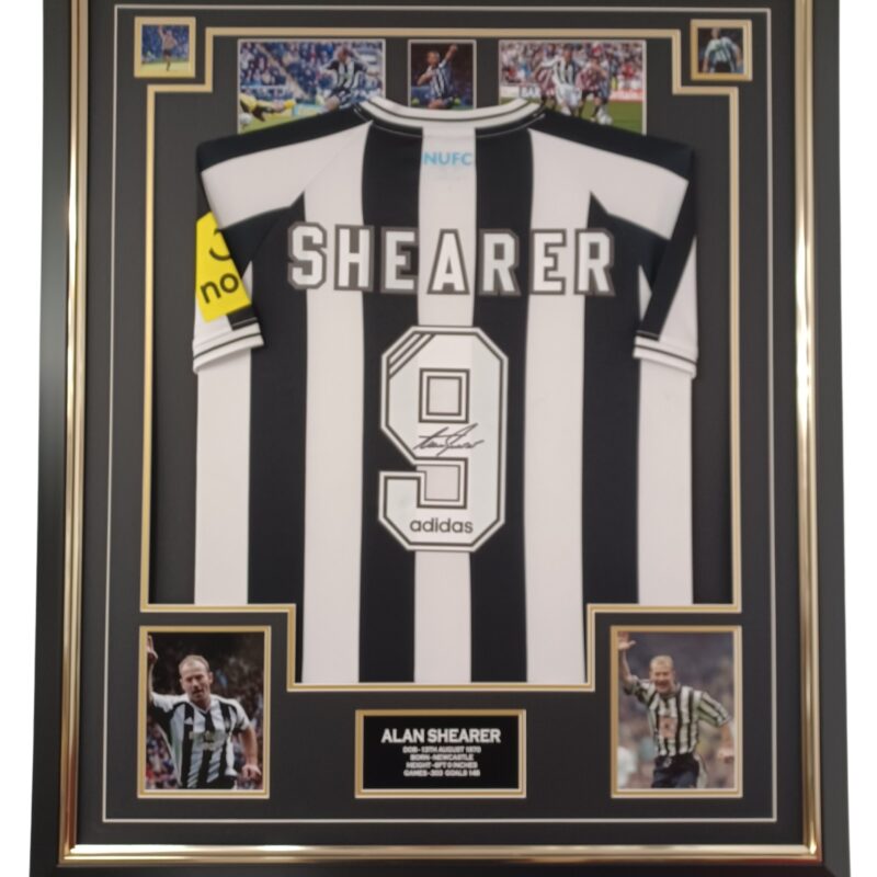 Alan Shearer of Newcastle Signed Shirt – Signed Memorabila Shop