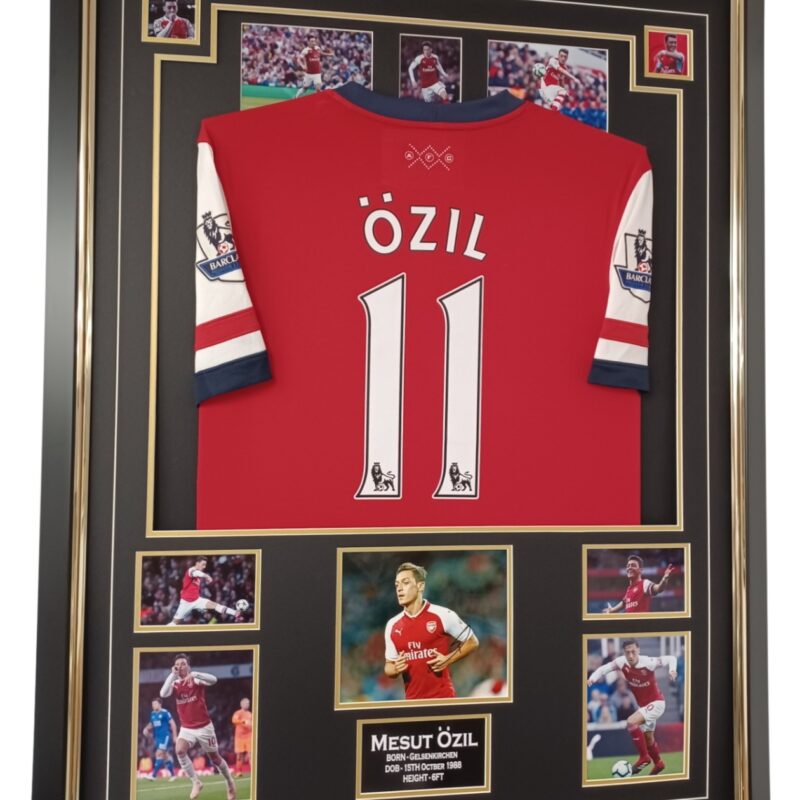 Mesut Ozil Signed Photo with Shirt Autograph Display – Signed ...