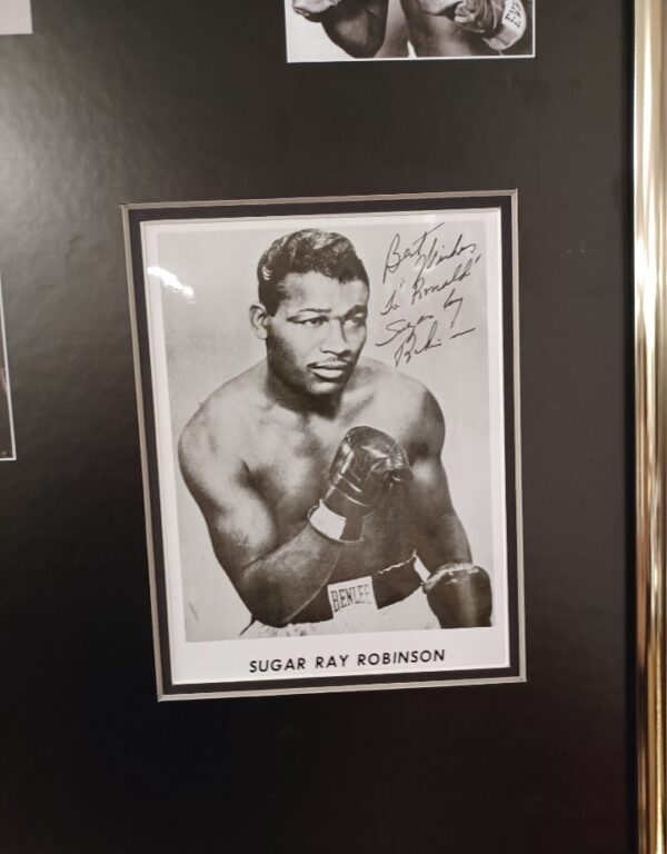 EXTREMELY RARE SUGAR RAY ROBINSON SIGNED DISPLAY Photo and Picture ...