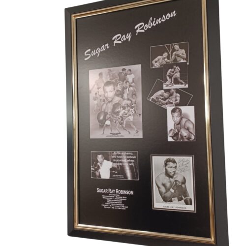 EXTREMELY RARE SUGAR RAY ROBINSON SIGNED DISPLAY Photo and Picture ...