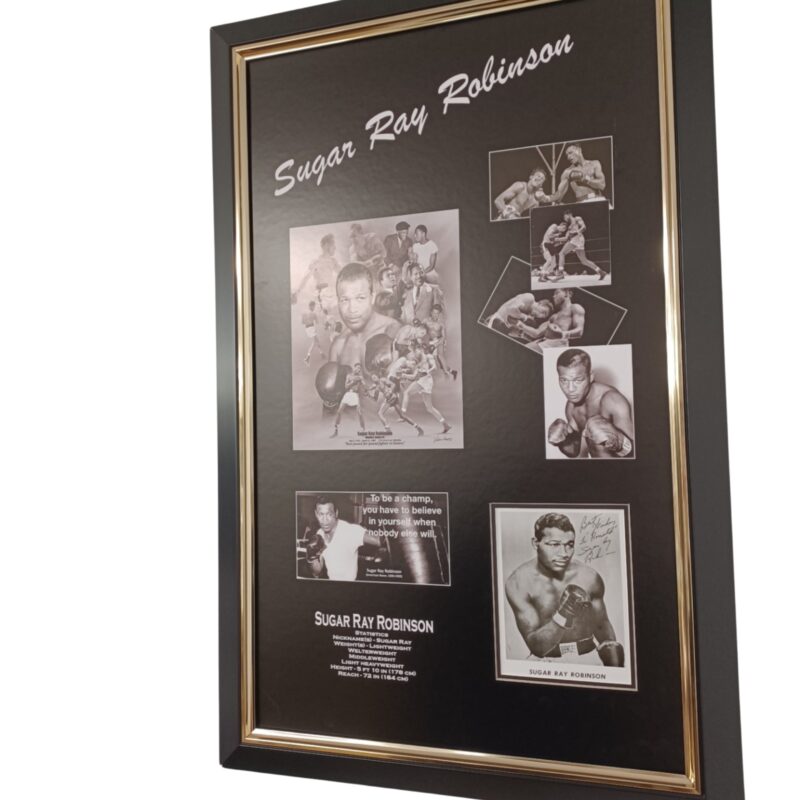 EXTREMELY RARE SUGAR RAY ROBINSON SIGNED DISPLAY Photo and Picture ...