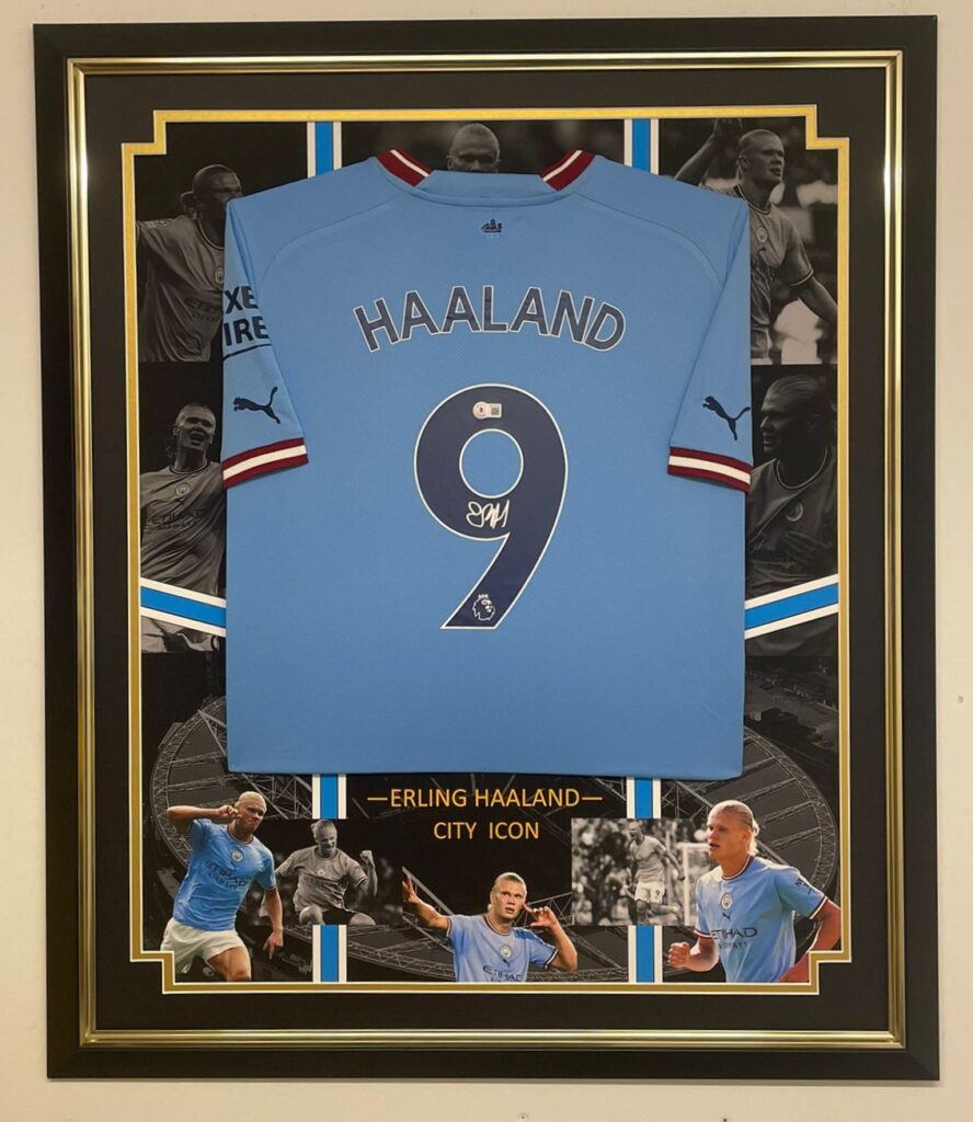 Erling Haaland of Manchester City Signed Jersey | Signed Memorabila ...