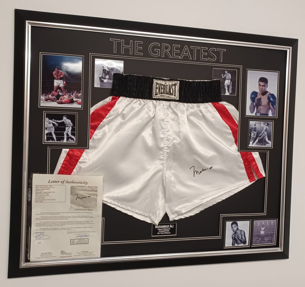 Muhammad Ali Signed Boxing Shorts JSA COA – Signed Memorabila Shop