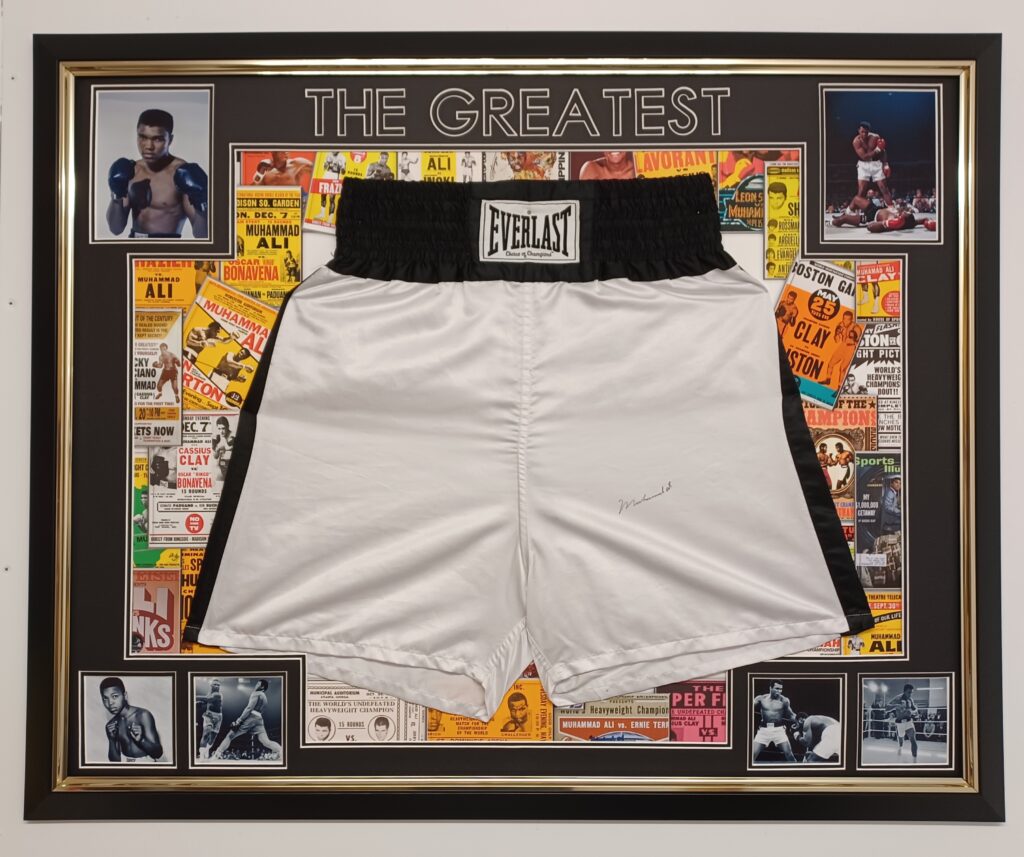 Muhammad Ali Signed Boxing Shorts - Signed Memorabila Shop