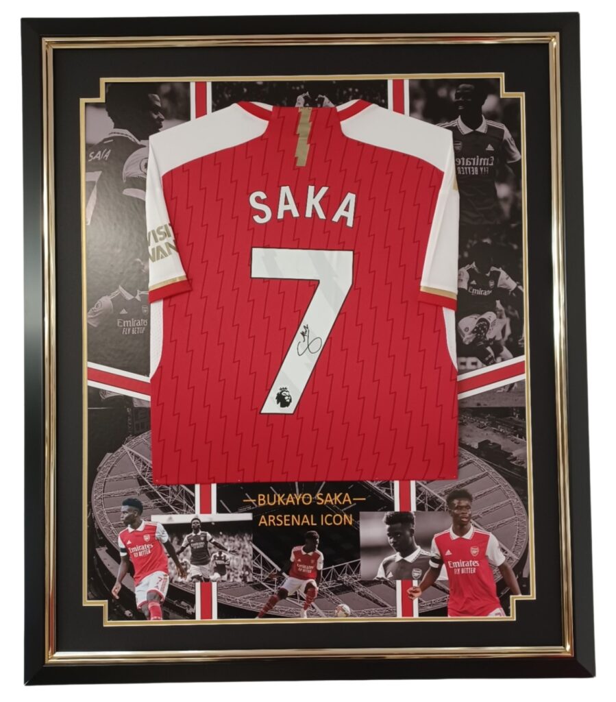 Bukayo Saka Signed Football Shirt – Signed Memorabila Shop