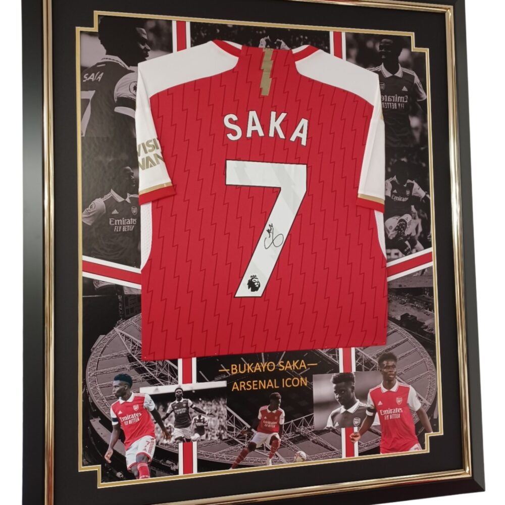 Bukayo Saka Signed Football Shirt – Signed Memorabila Shop