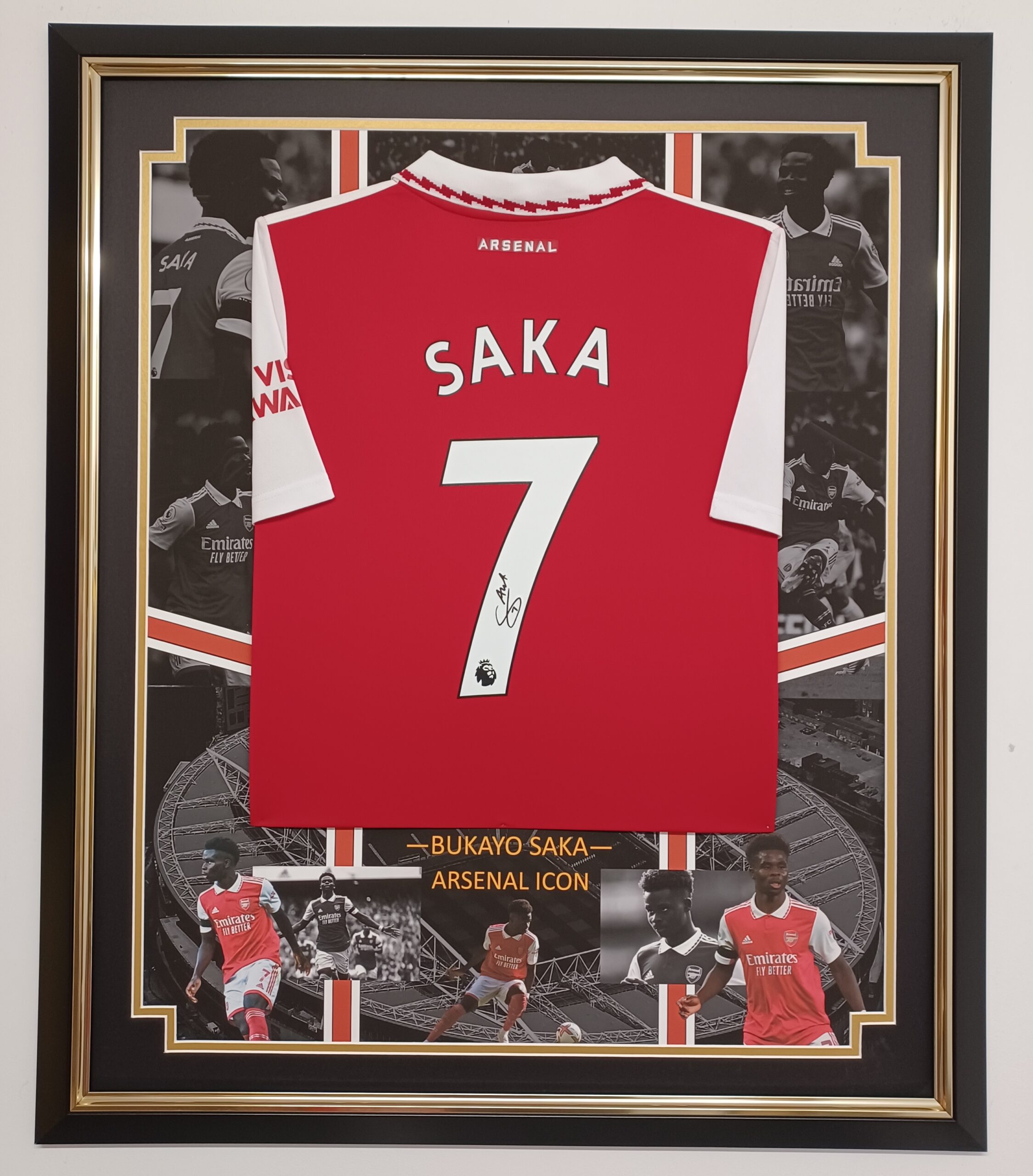 Bukayo Saka of Arsenal Signed Football Shirt - Signed Memorabila Shop
