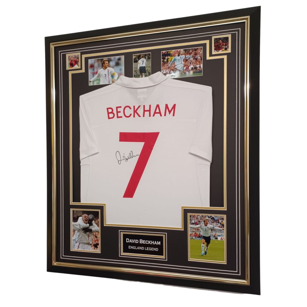 David Beckham of England Signed Shirt – Signed Memorabila Shop