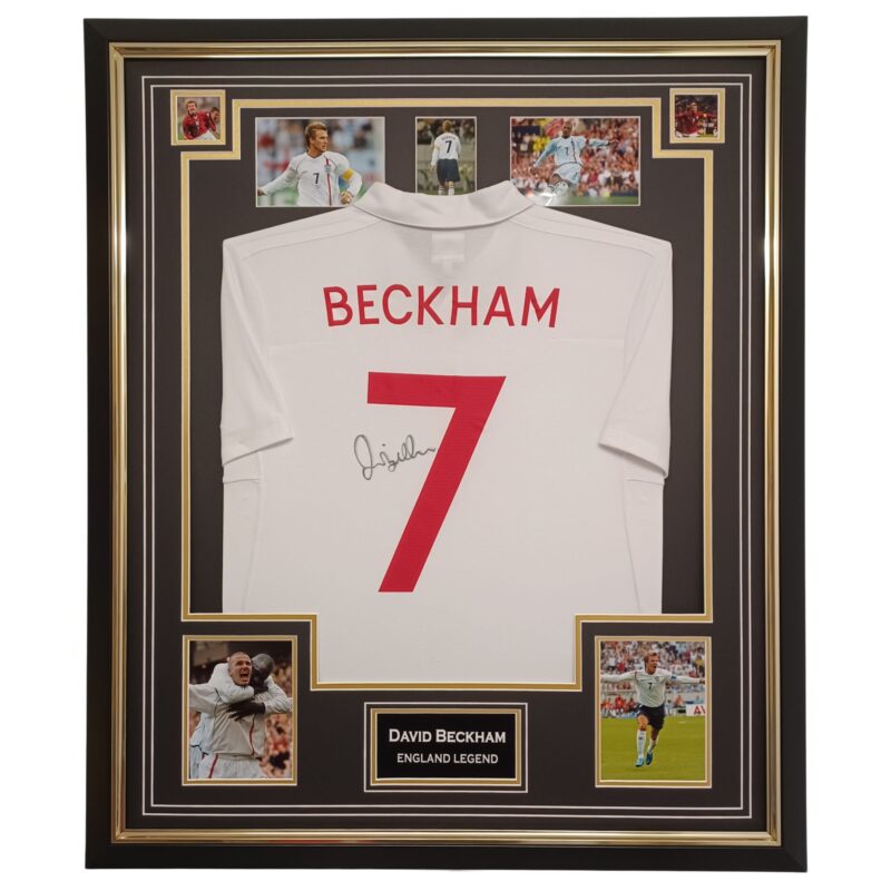 David Beckham of England Signed Shirt – Signed Memorabila Shop