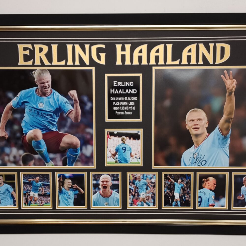 Erling Haaland of Manchester City Signed Photo – Signed Memorabila Shop