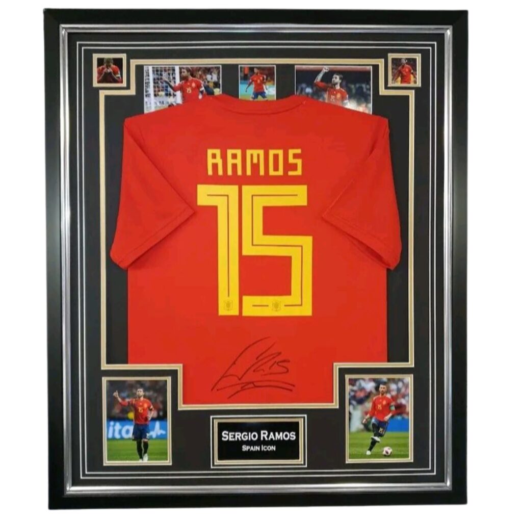 Sergia Ramos of Spain Signed Shirt – Signed Memorabila Shop