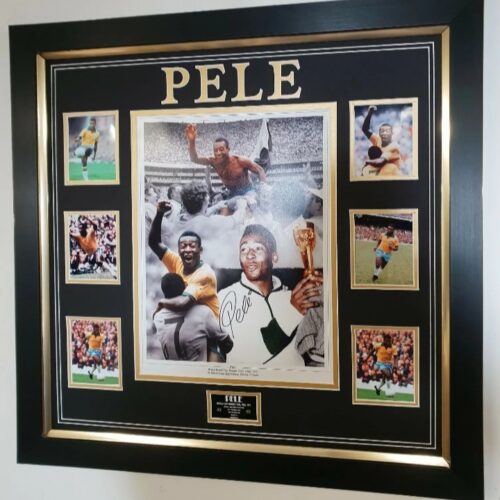Pele of Brazil Signed Photo Display – Signed Memorabila Shop