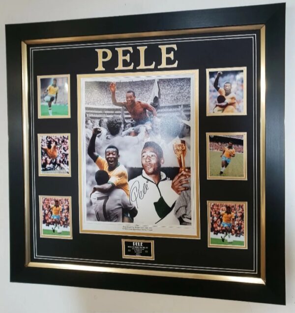 Pele of Brazil Signed Photo Display – Signed Memorabila Shop