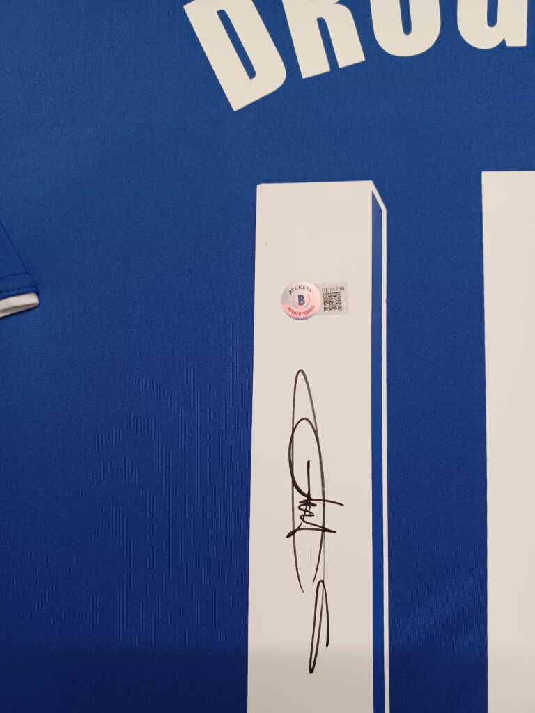 Didier Drogba of Chelsea Signed Football Shirt – Signed Memorabila Shop