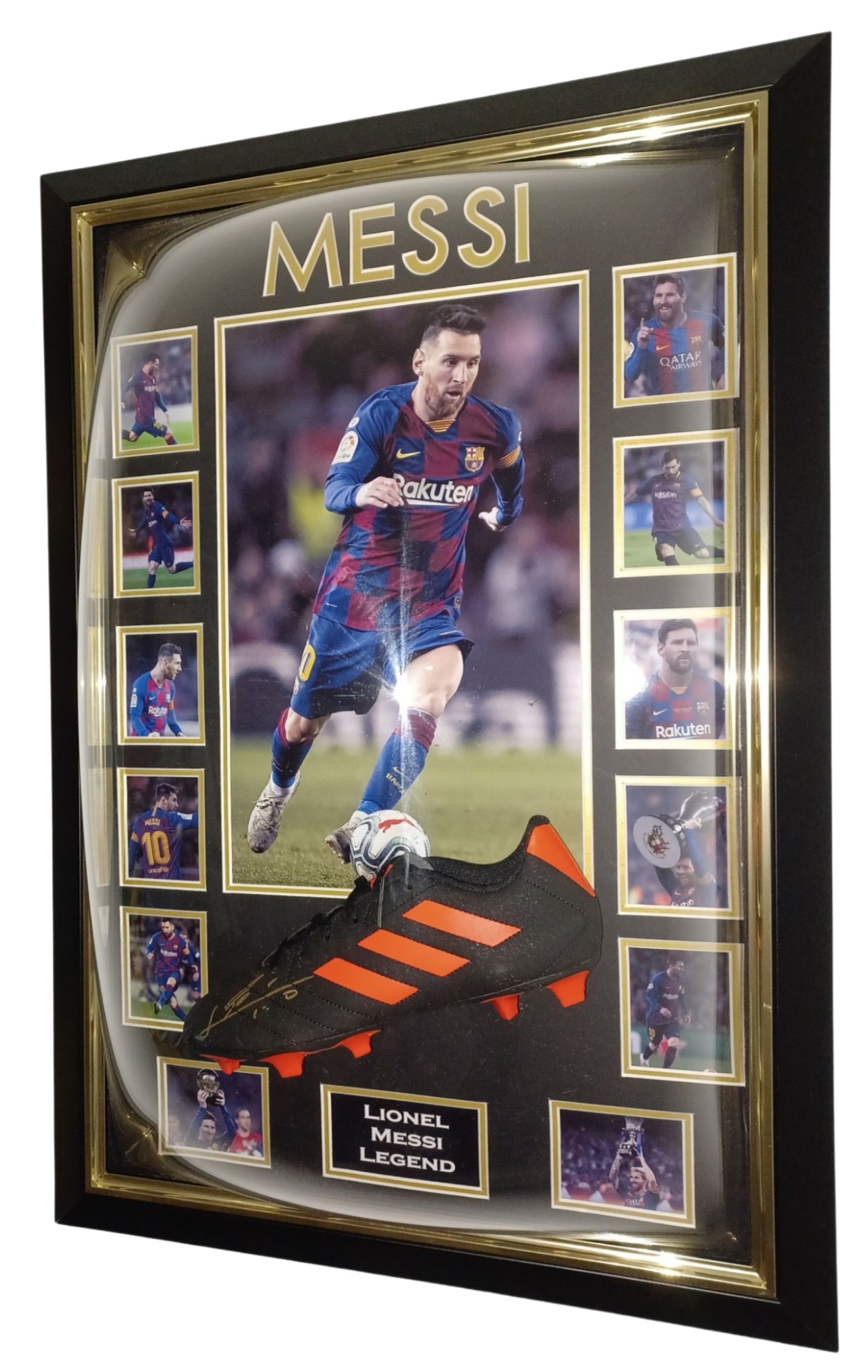 Lionel Messi of Barcelona Signed Football Boot | Signed Memorabila Shop ...