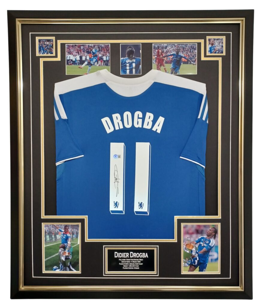 Didier Drogba of Chelsea Signed Football Shirt – Signed Memorabila Shop