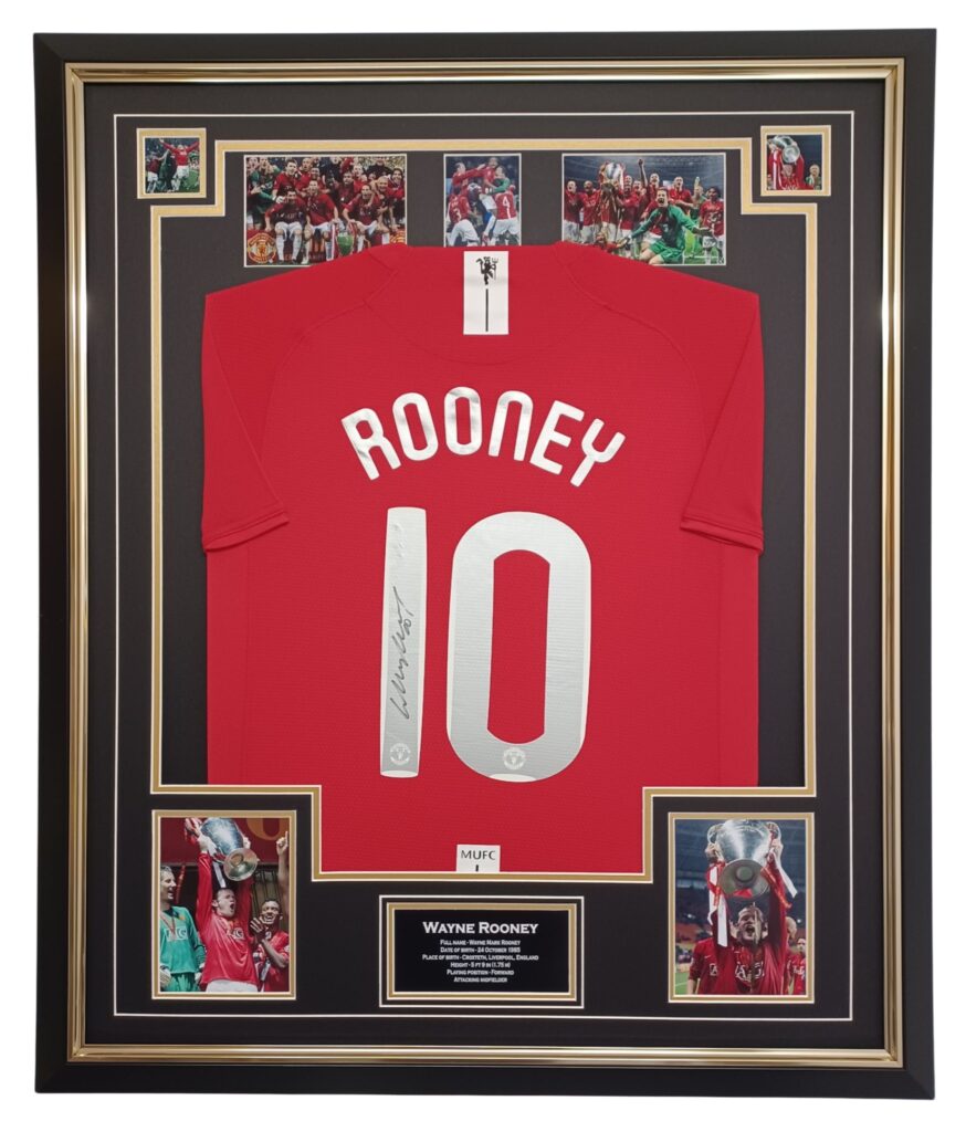 2008 Wayne Rooney of United Signed Football Shirt – Signed Memorabila Shop