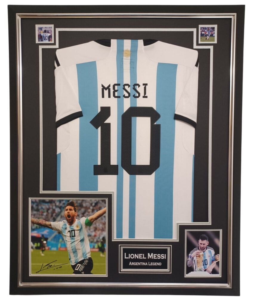 Lionel Messi Signed Photo with Shirt (ARGENTINA) – Signed Memorabila Shop