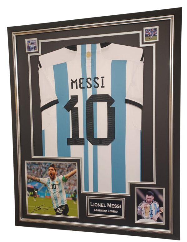 Lionel Messi Signed Photo with Shirt (ARGENTINA) – Signed Memorabila Shop