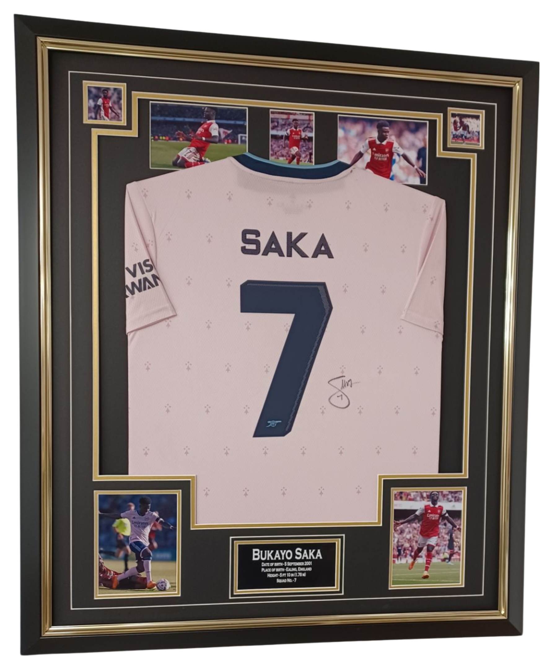 Bukayo Saka Signed Shirt (ARSENAL) - Signed Memorabila Shop