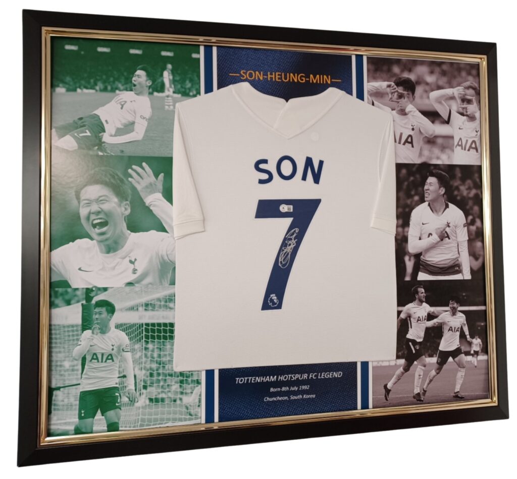 Son Heung min signed shirt – Signed Memorabila Shop