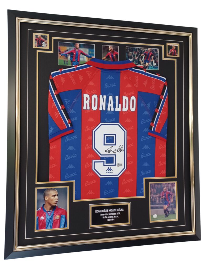 Ronaldo R9 of BARCELONA Signed Shirt – Signed Memorabila Shop
