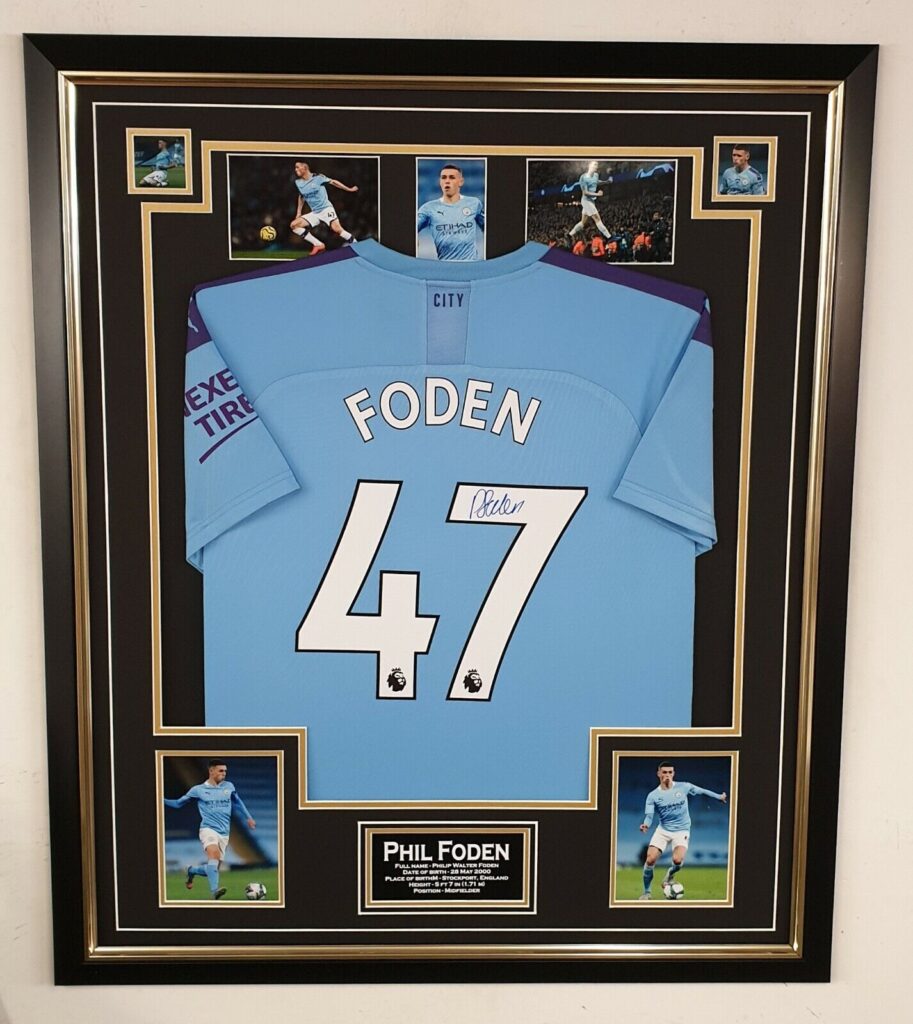 Phil Foden of Manchester City Signed Jersey | Signed Memorabila Shop ...