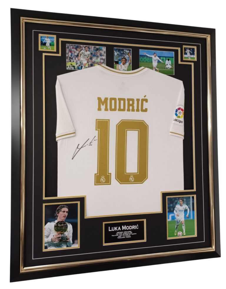REAL MADRID Legend Luka Modric Signed Shirt - Signed Memorabila Shop