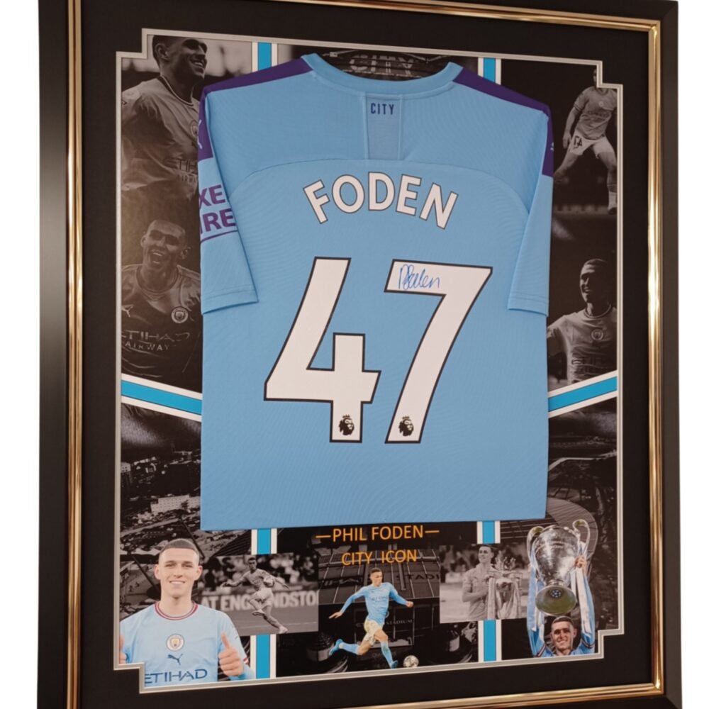 Phil Foden of Manchester City Signed Shirt – Signed Memorabila Shop
