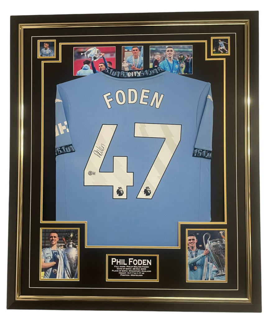 Phil Foden of Manchester City Signed Jersey BECKETT AUTHENTICATED ...
