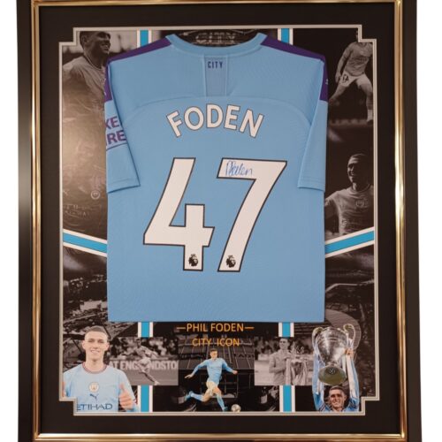 Phil Foden of Manchester City Signed Shirt – Signed Memorabila Shop
