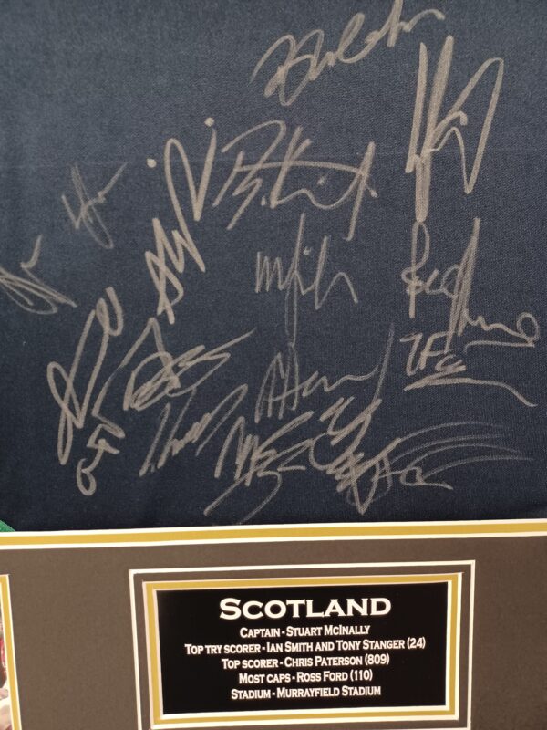Scotland Rugby Squad Signed Shirt – Signed Memorabila Shop