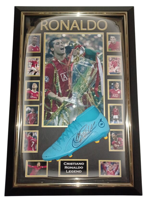 Cristiano Ronaldo of United Signed Football Boot – Signed Memorabila Shop