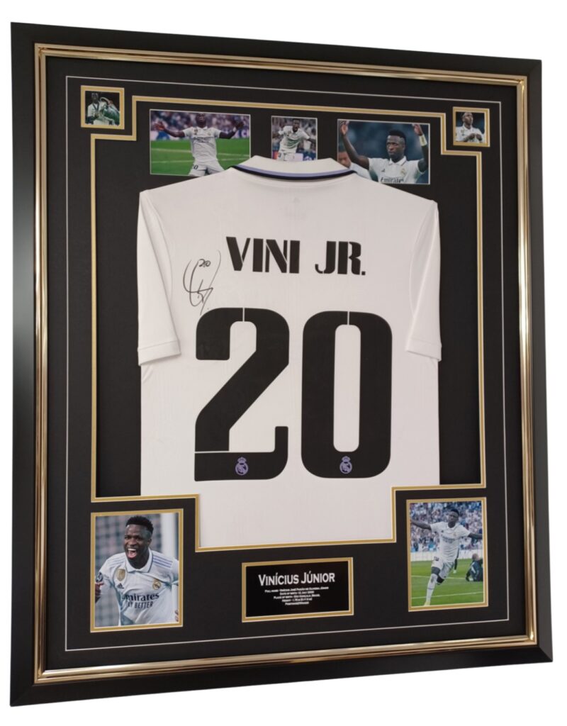 REAL MADRID Star Vinicius Jr VINI JR Signed Shirt – Signed Memorabila Shop
