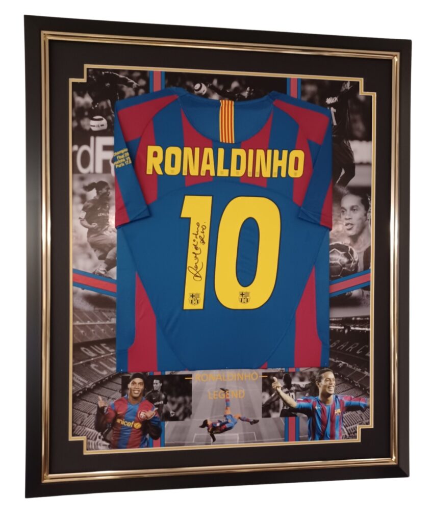 Ronaldinho of Barcelona Signed Shirt – Signed Memorabila Shop