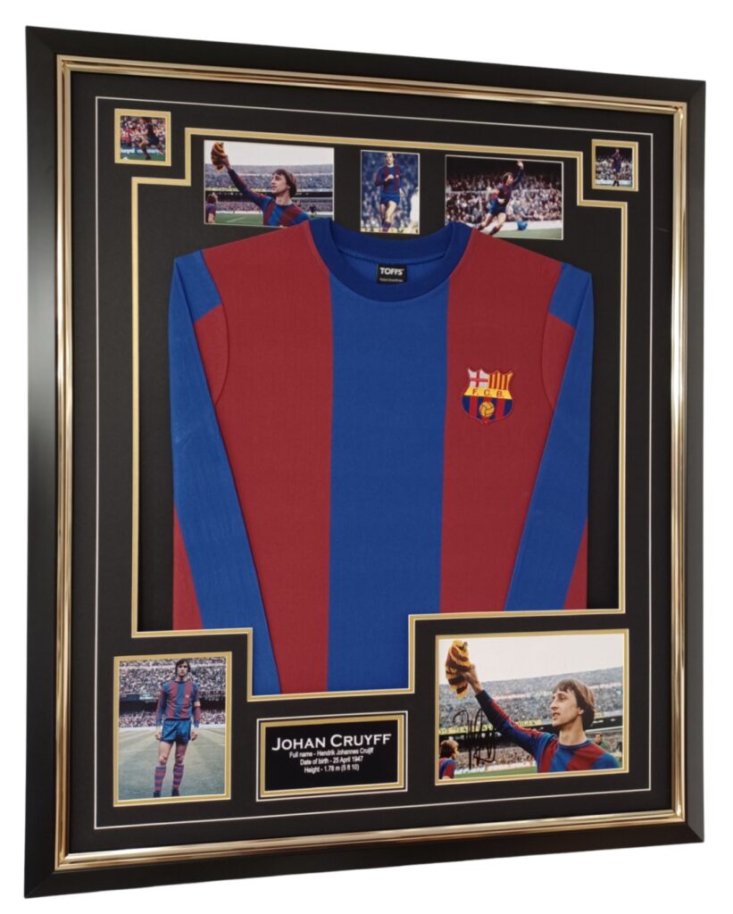 Rare Johan Cruyff of Barcelona Signed Photo with Shirt | Signed ...