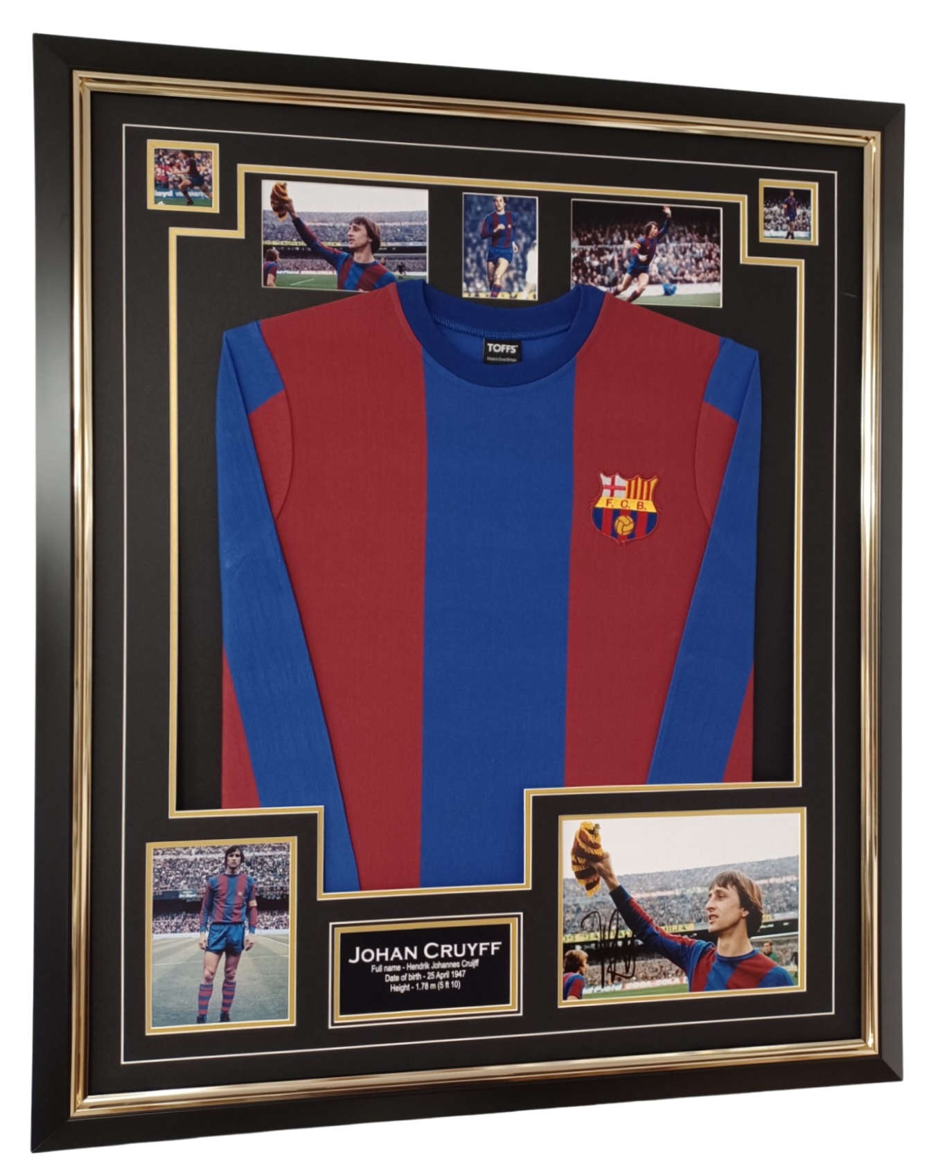 Rare Johan Cruyff of Barcelona Signed Photo with Shirt | Signed ...