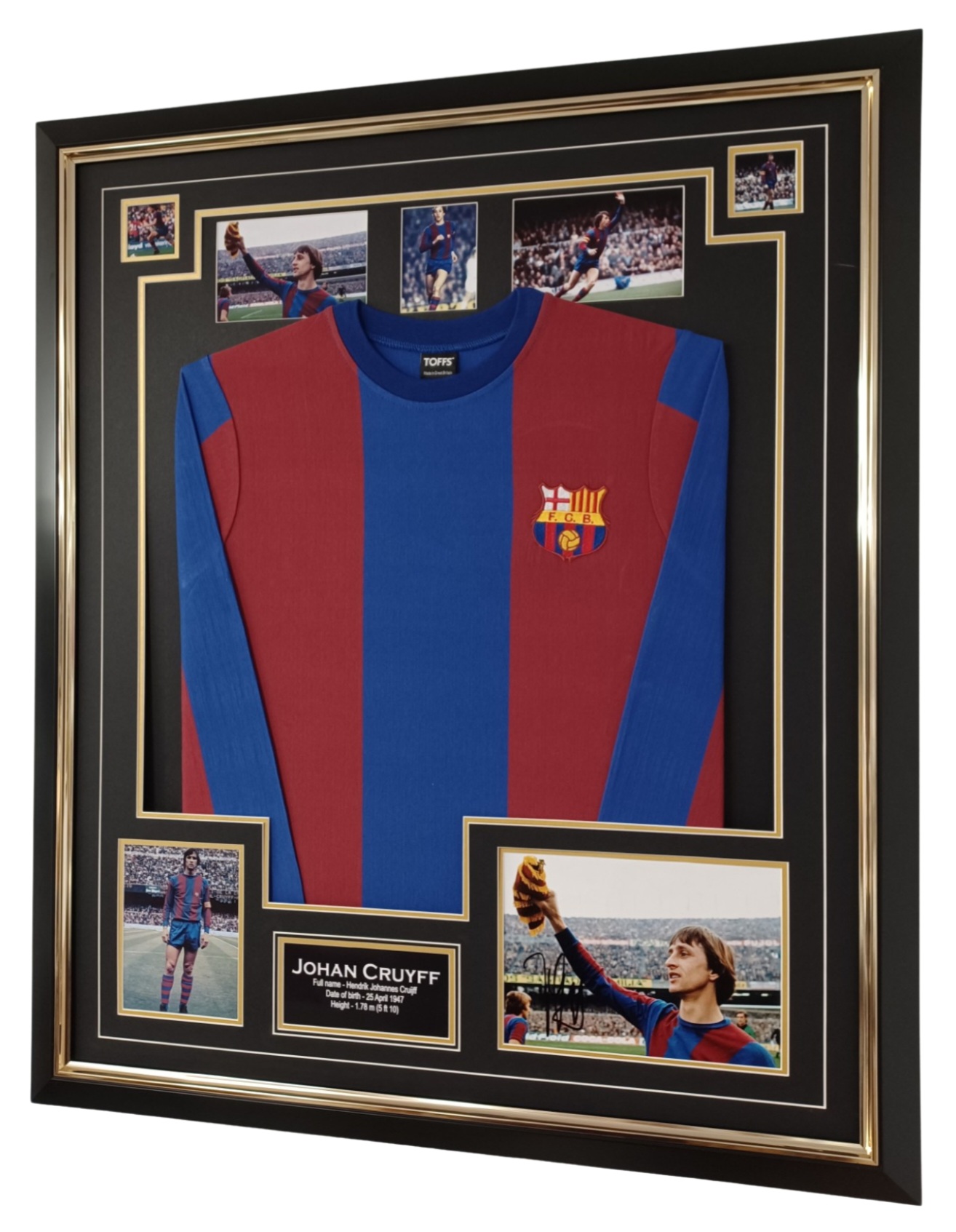 Rare Johan Cruyff of Barcelona Signed Photo with Shirt | Signed ...