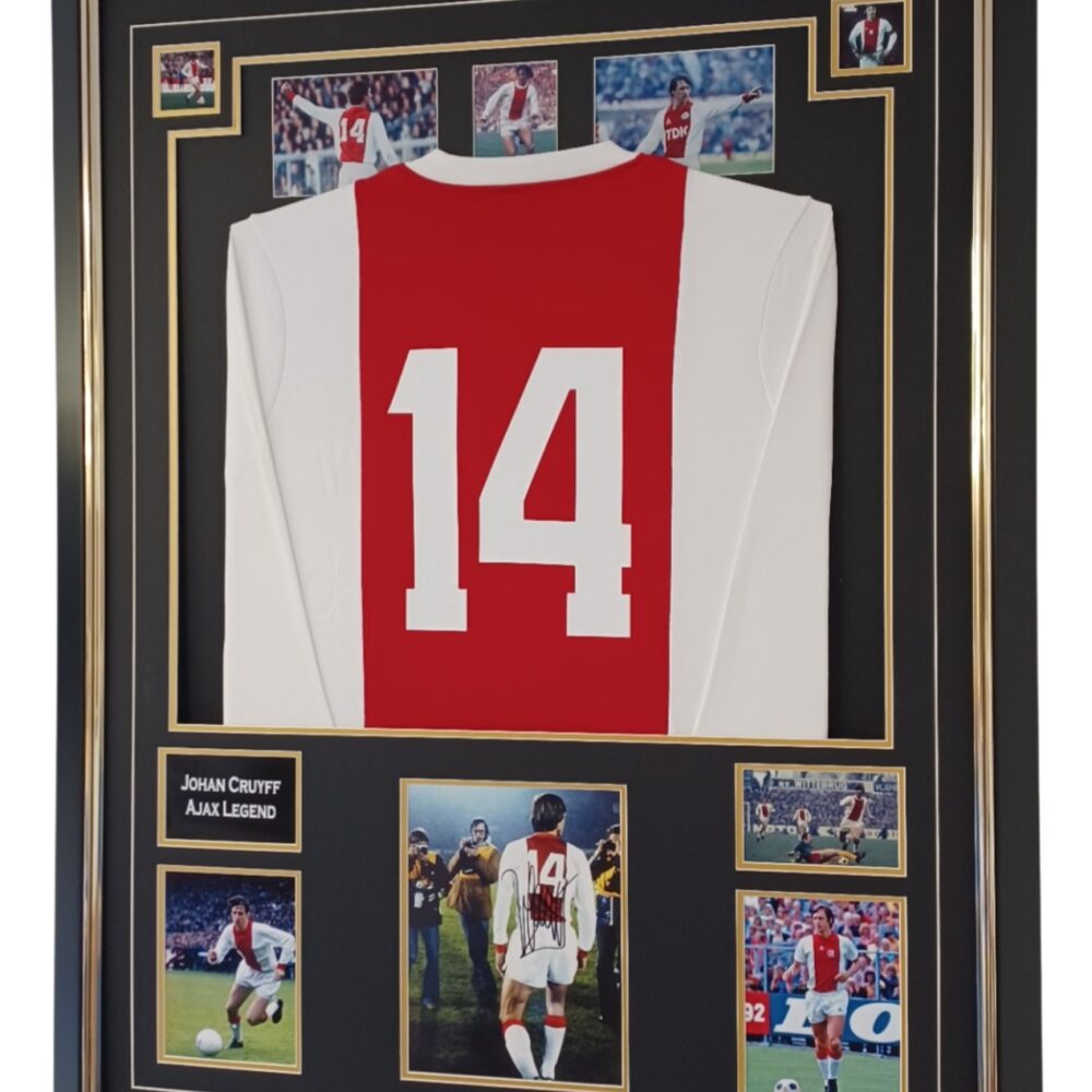 Rare Johan Cruyff of Ajax Signed Photo with Shirt – Signed Memorabila Shop