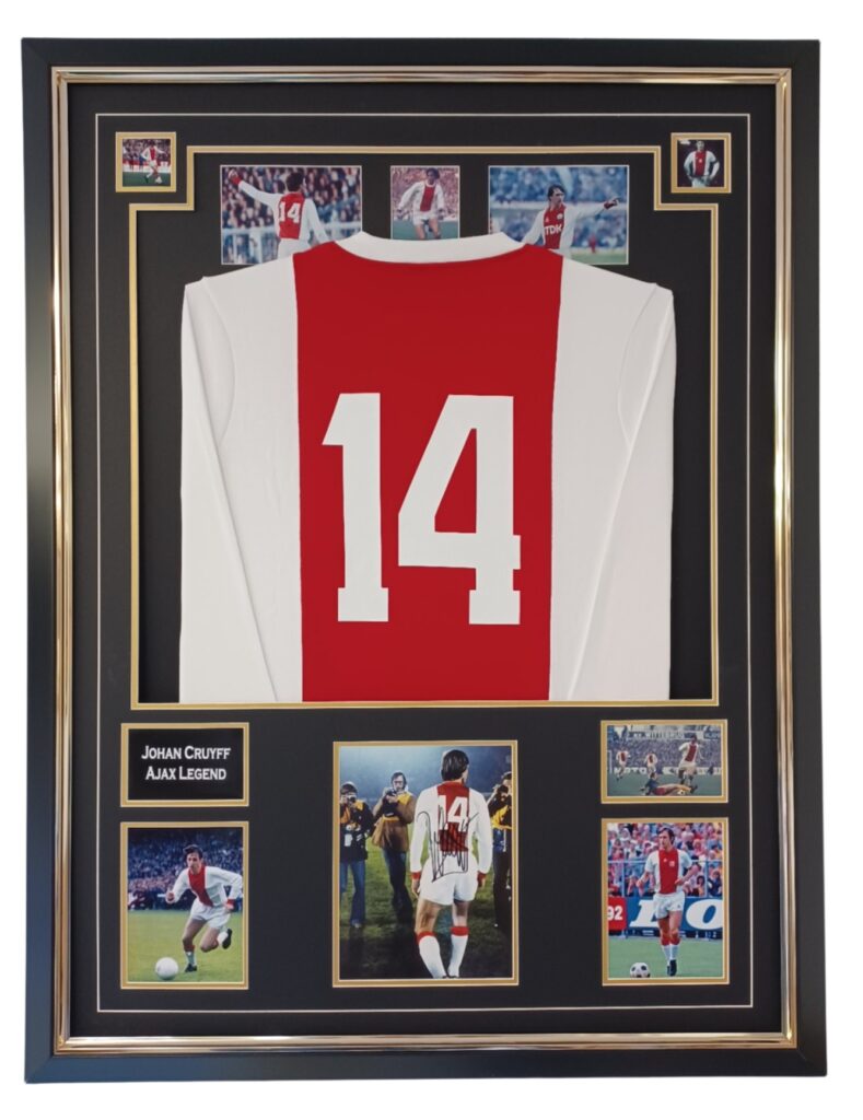 Rare Johan Cruyff of Ajax Signed Photo with Shirt – Signed Memorabila Shop