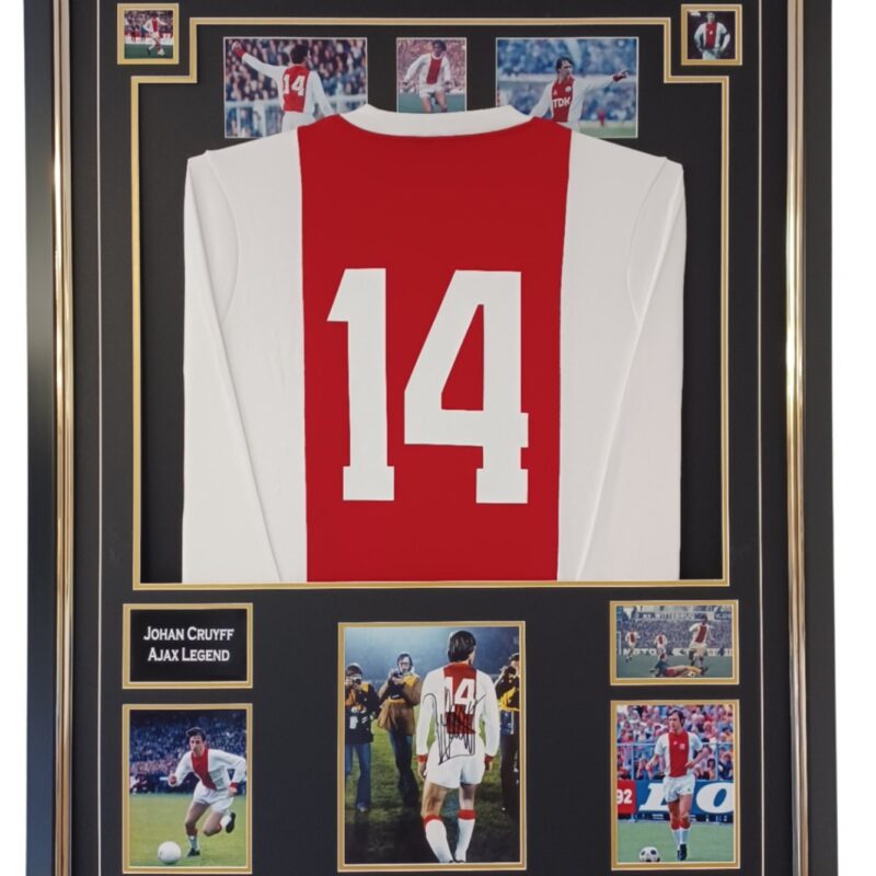 Rare Johan Cruyff of Ajax Signed Photo with Shirt – Signed Memorabila Shop