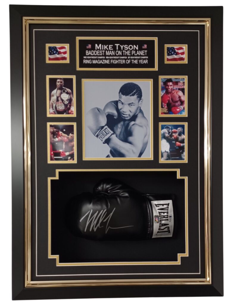Rare Black Mike Tyson Signed Boxing Glove – Signed Memorabila Shop