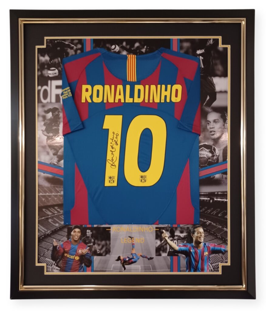Ronaldinho of Barcelona Signed Shirt – Signed Memorabila Shop