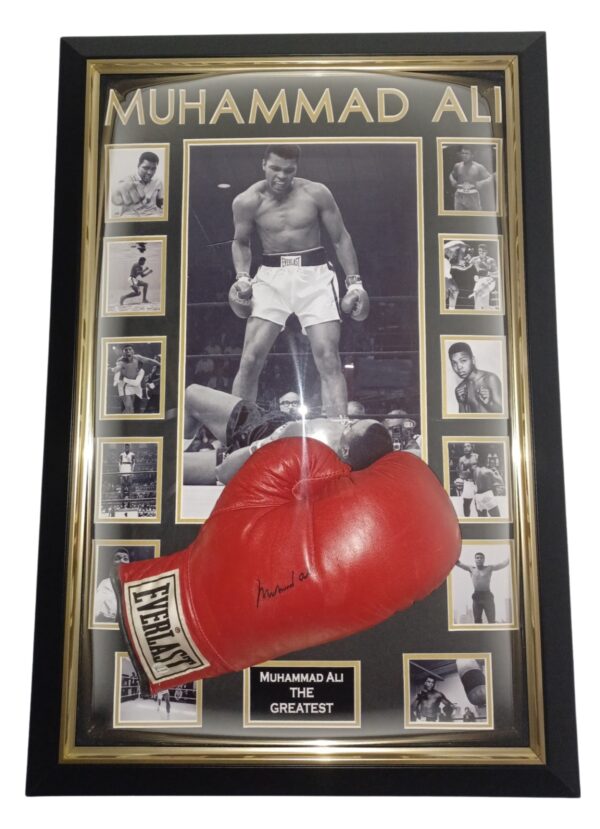 Muhammad Ali Signed Boxing Glove OnLine Authentics COA – Signed ...