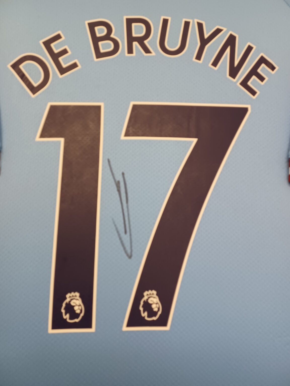 Erling Haaland and Kevin De Bruyne of Manchester City Signed Jersey ...