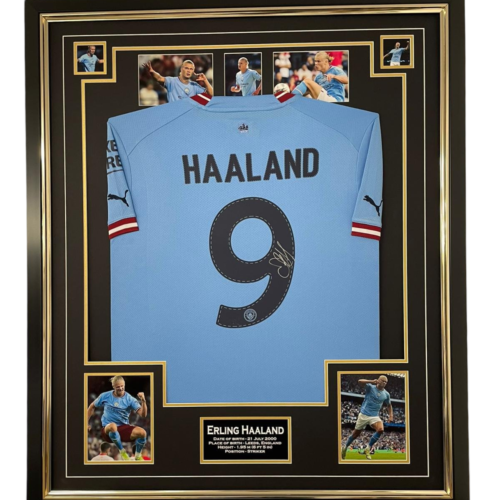 Erling Haaland of Manchester City Signed Jersey Treble Winners – Signed ...