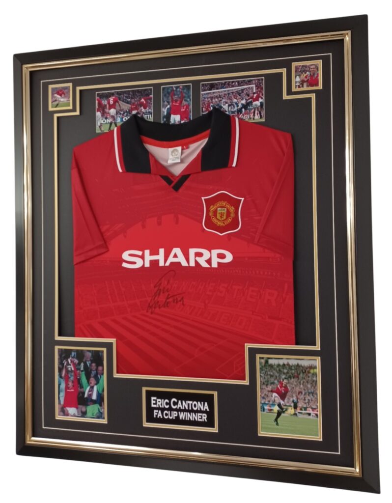 ERIC CANTONA of Manchester united Signed Shirt 1996 Fa Cup Winners ...