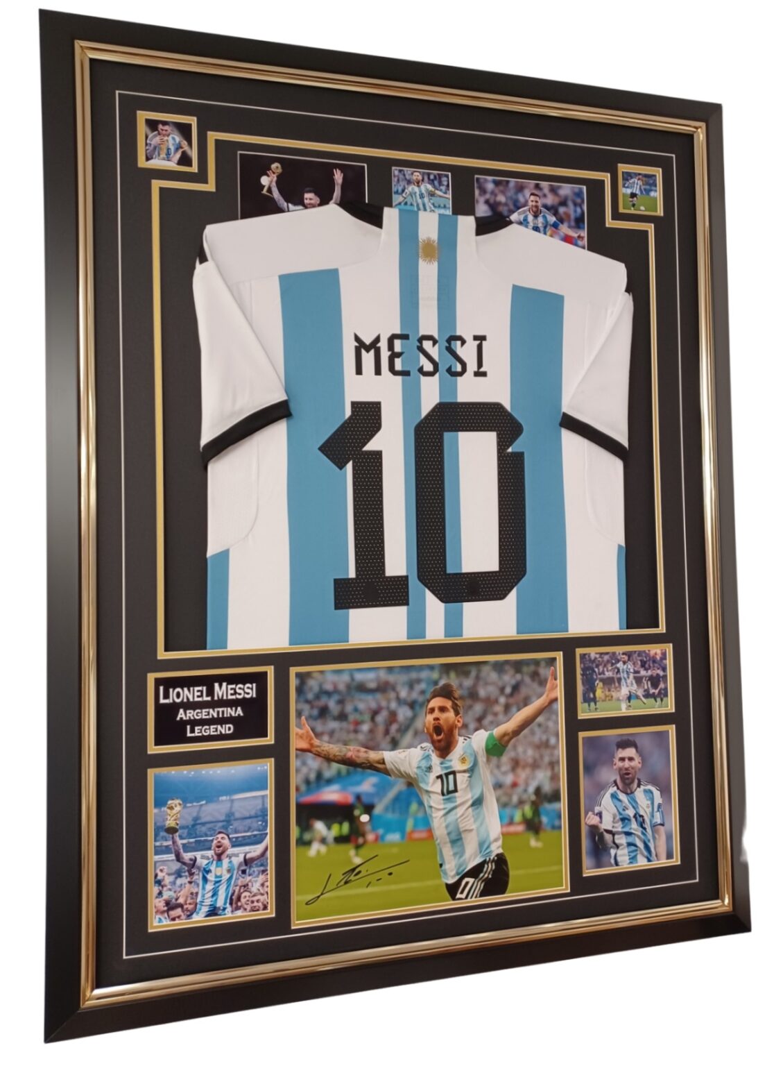 Lionel Messi Signed Photo with Shirt (ARGENTINA) World Cup Winner ...