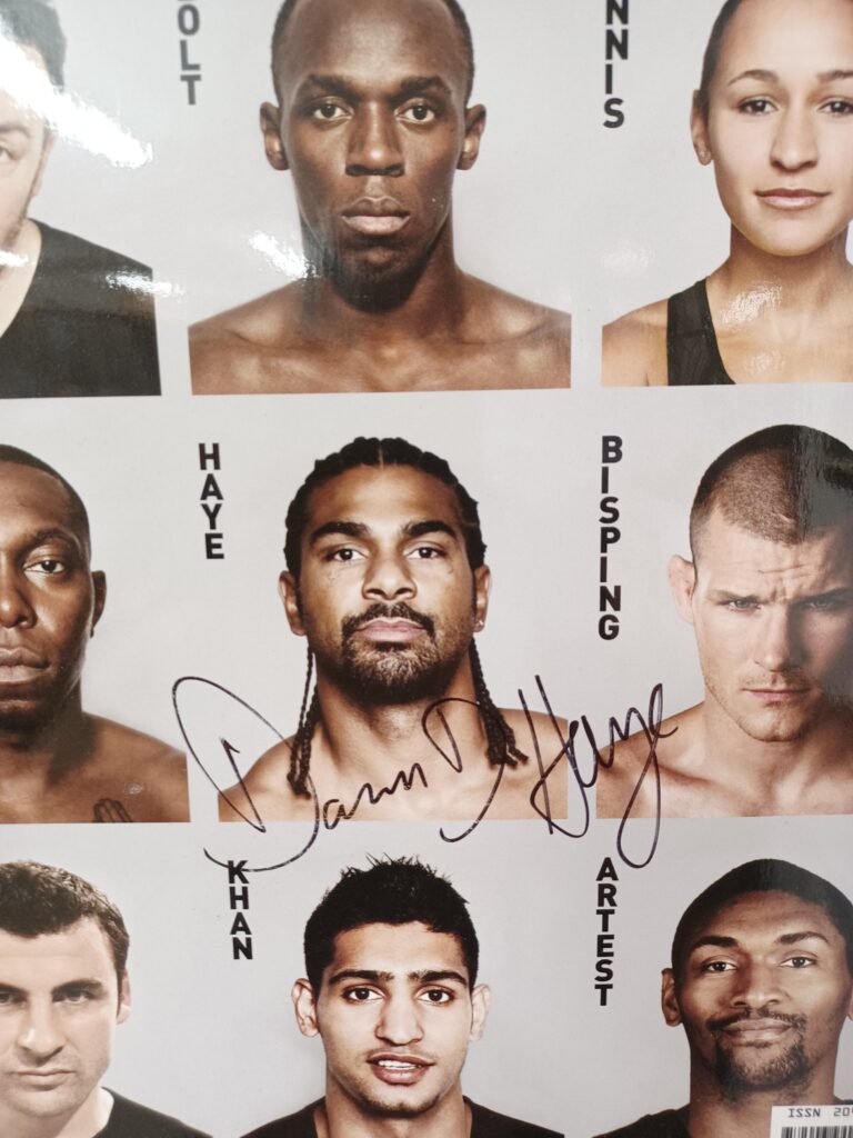 David Haye Signed Boxing Picture with Shirt – Signed Memorabila Shop